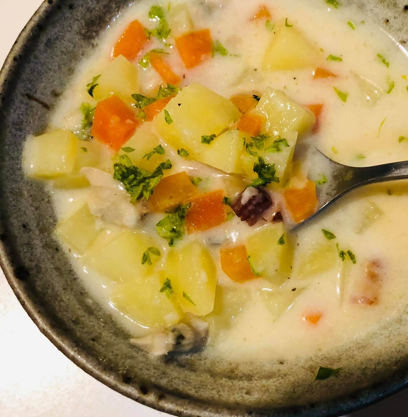 Japanese style clam chowder｜คนญี่ปุ่นทำอาหาร 日本人が料理をします